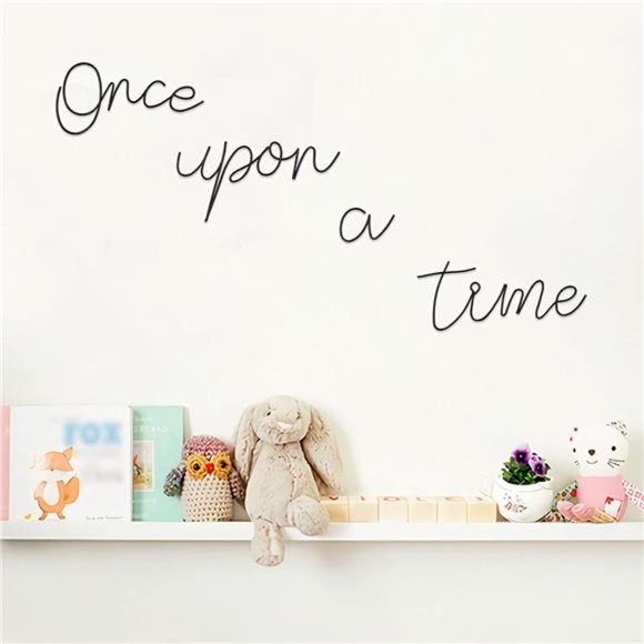 Wall Decor | Once Upon A Time Metal Wall Art Handmade Nursery Wall ...